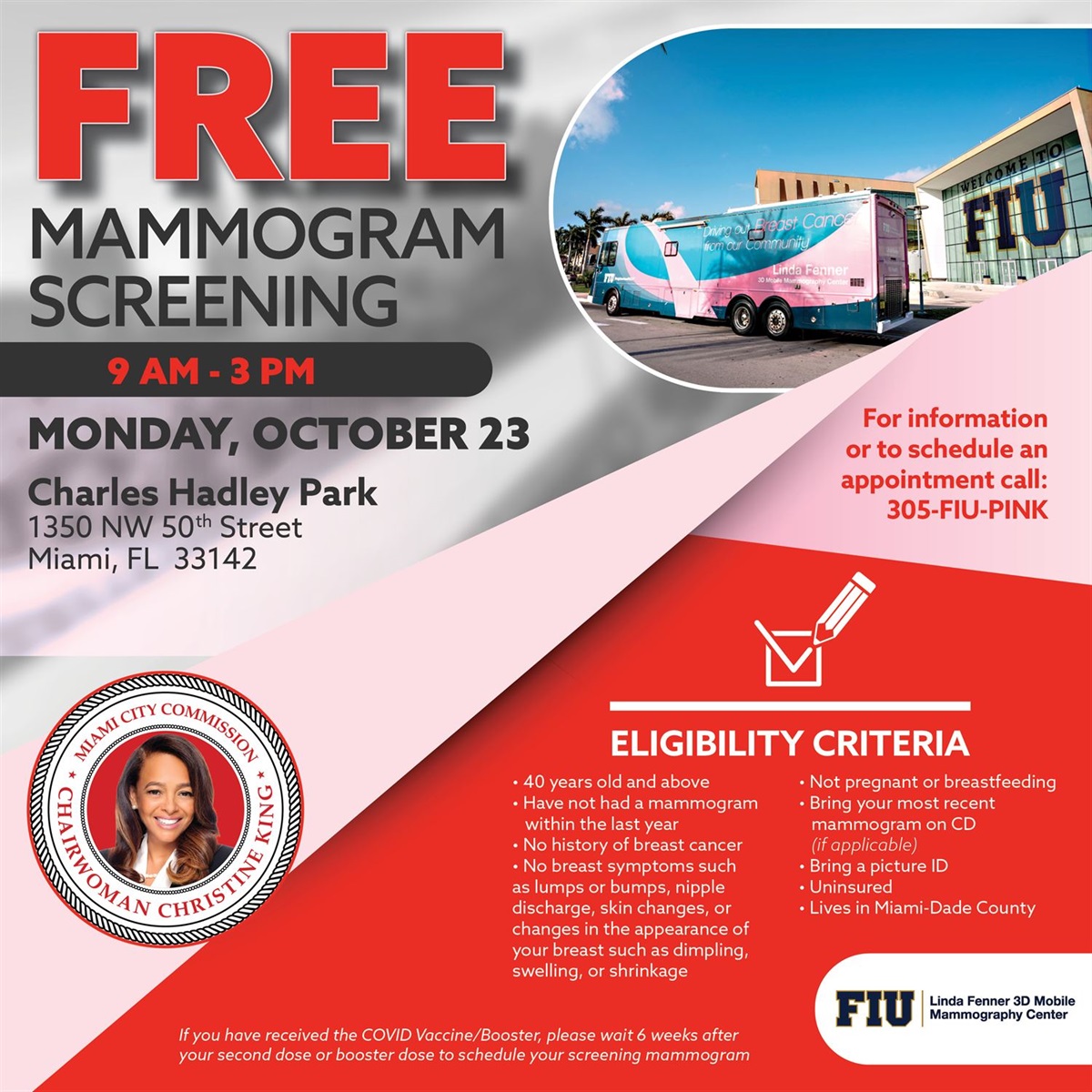 FREE MAMMOGRAM SCREENINGS - Miami